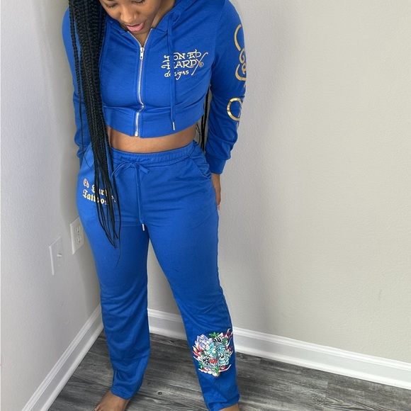 Ed Hardy | Pants & Jumpsuits | 2pc Ed Hardy Set Petite Wear For A Night ...